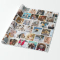 Create Your Own Custom Photo Grid Wrapping Paper | Zazzle