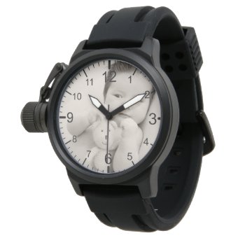 Create Your Own Custom Photo Modern Watch | Zazzle