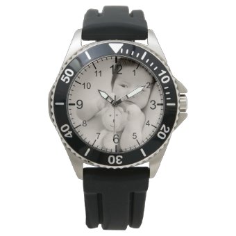 Create Your Own Custom Photo Modern Watch | Zazzle