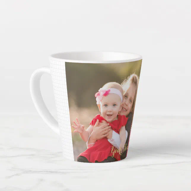 Create Your Own Custom Photo Personalized Coffee Latte Mug | Zazzle