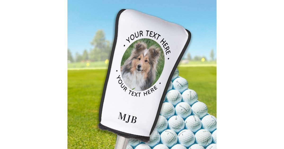 Create Your Own Custom Photo Personalized Putter Golf Head Cover | Zazzle