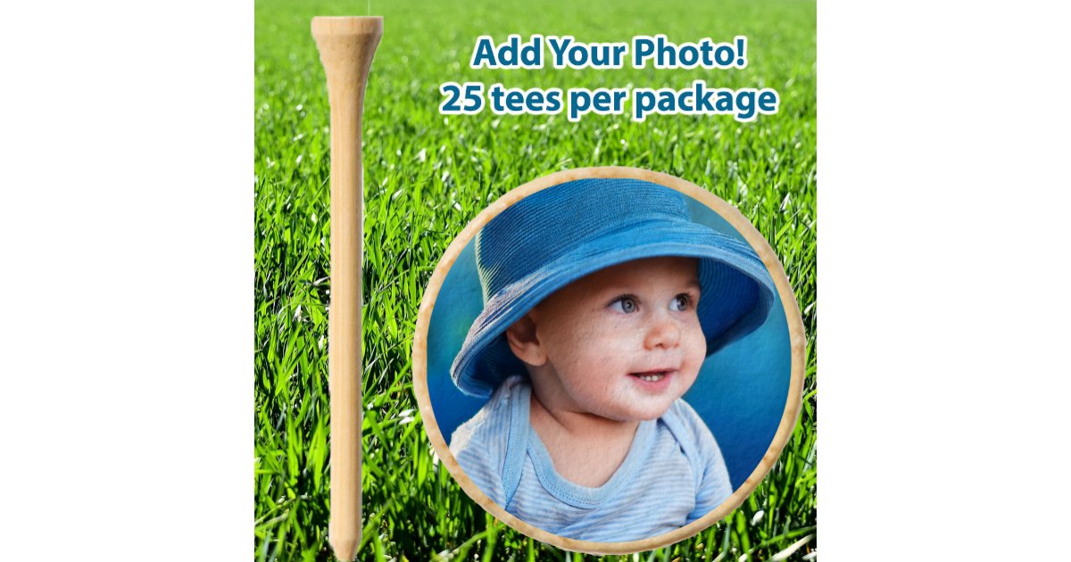 Create your own custom photo printed golf tees | Zazzle
