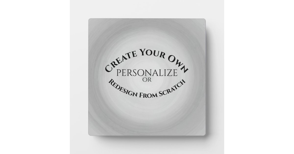 Create Your Own Custom Plaque | Zazzle