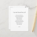 Create Your Own Custom Poem Postcard | Zazzle