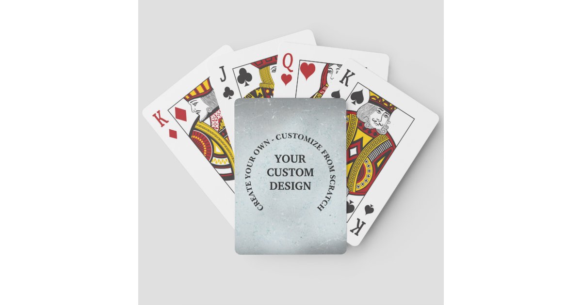 Create Your Own Custom Poker Cards | Zazzle