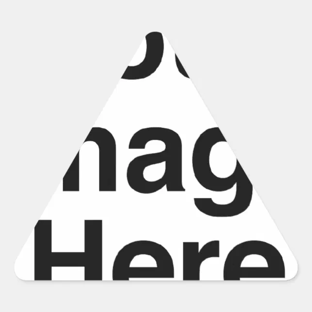 Create Your Own Custom Product Triangle Sticker | Zazzle