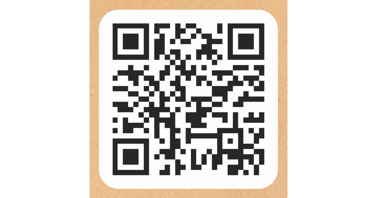 Create Your Own Custom QR Code Website Address URL Square Sticker | Zazzle