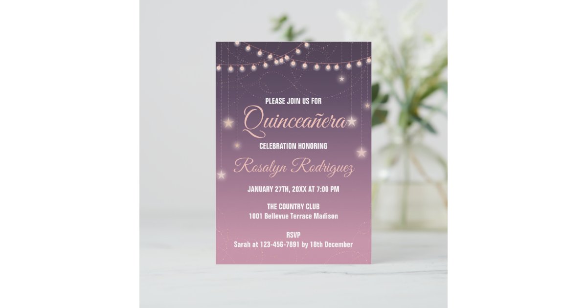 create your own custom Quinceanera 15 birthday Invitation | Zazzle
