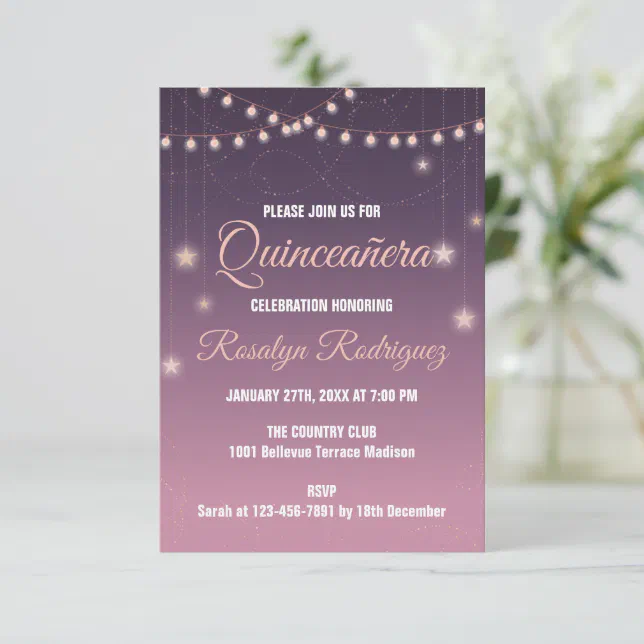 create your own custom Quinceanera 15 birthday Invitation | Zazzle