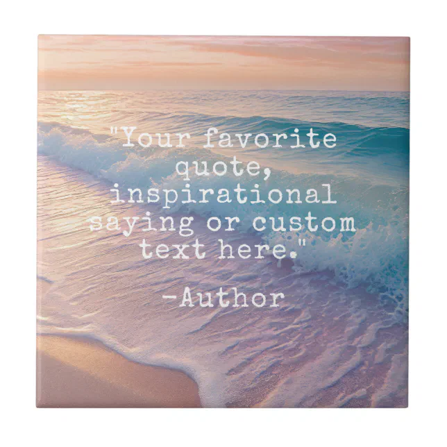 Create Your Own Custom Quote Ceramic Tile | Zazzle