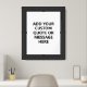 Create Your Own Custom Quote Framed Poster | Zazzle