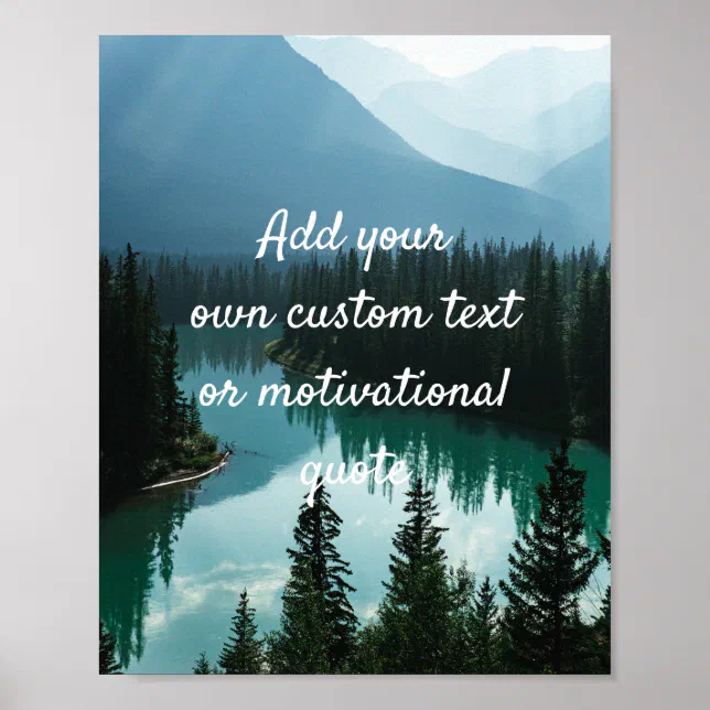 Create Your Own Custom Quote Poster - Banff Canada | Zazzle