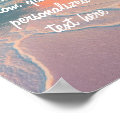 Create Your Own Custom Quote Sunset Beach Poster | Zazzle