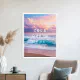 Create Your Own Custom Quote Sunset Ocean Poster | Zazzle