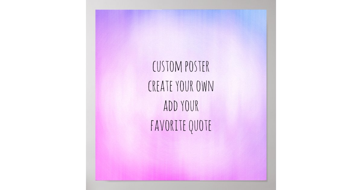 create your own custom quote wall art | Zazzle
