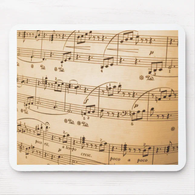 Create Your Own Custom Sheet Music Template Mouse Pad | Zazzle