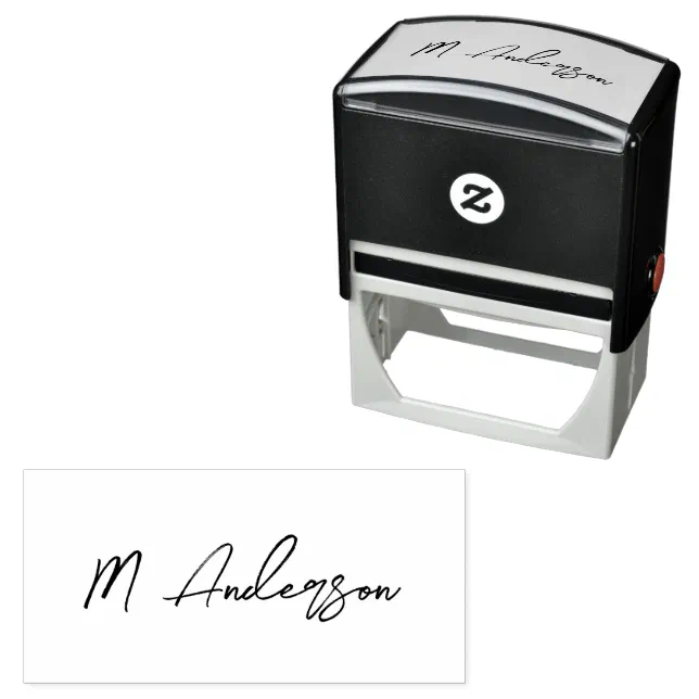 Create Your Own Custom Signature Personalized Se Self-inking Stamp | Zazzle