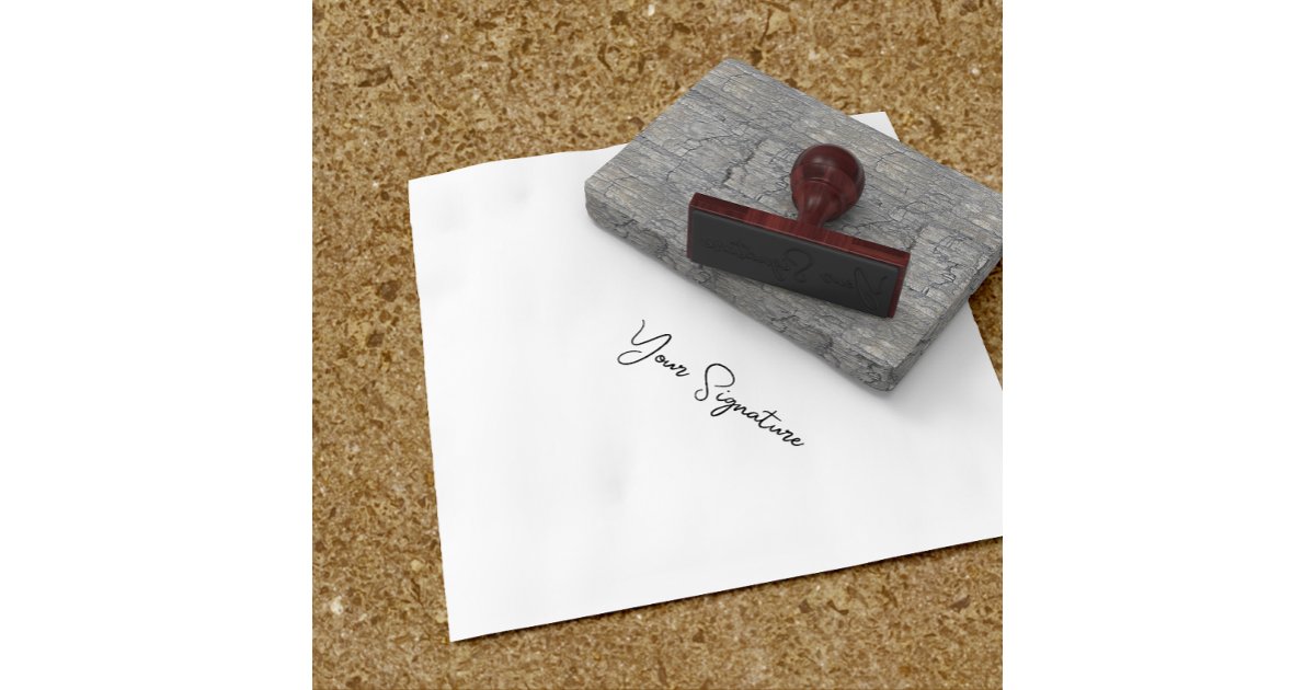 Create Your Own Custom Signature Personalized Sel Self-inking Stamp ...