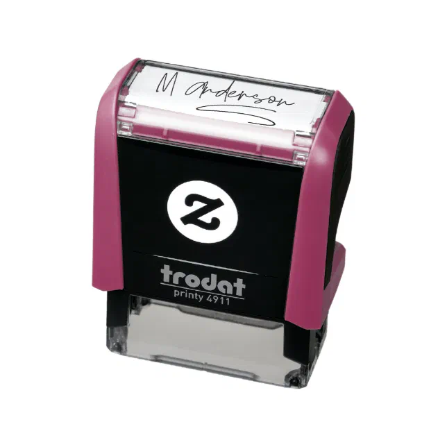 Create Your Own Custom Signature Personalized Sel Self-inking Stamp ...