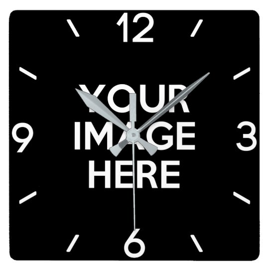 Create Your Own Custom Square Wall Clock | Zazzle.com