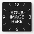 Create Your Own Custom Square Wall Clock | Zazzle