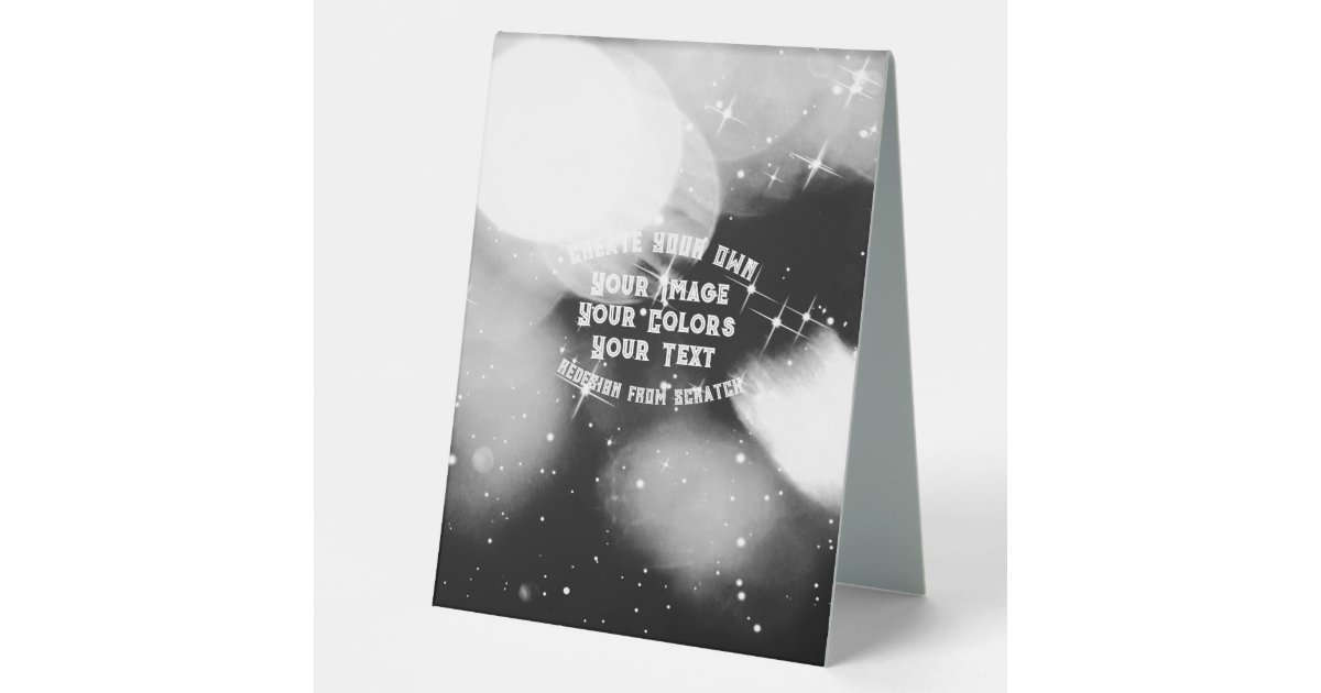 Create Your Own Custom Table Tent Sign | Zazzle