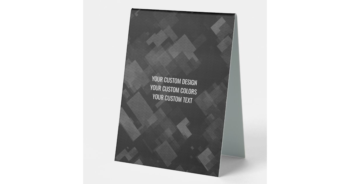 Create Your Own Custom Table Tent Sign | Zazzle
