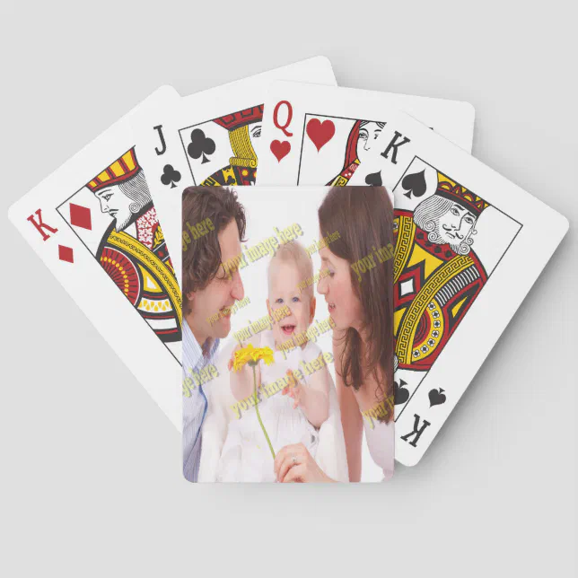 懶 Create Your Own Custom Template Poker Cards | Zazzle