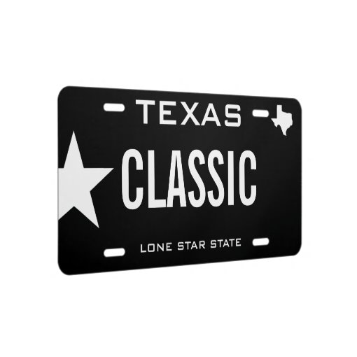 Create Your Own Custom Texas Classic License Plate | Zazzle
