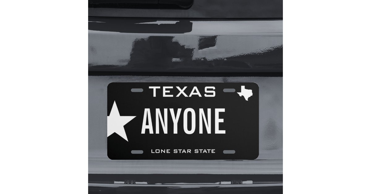 Create Your Own Custom Texas License Plate | Zazzle
