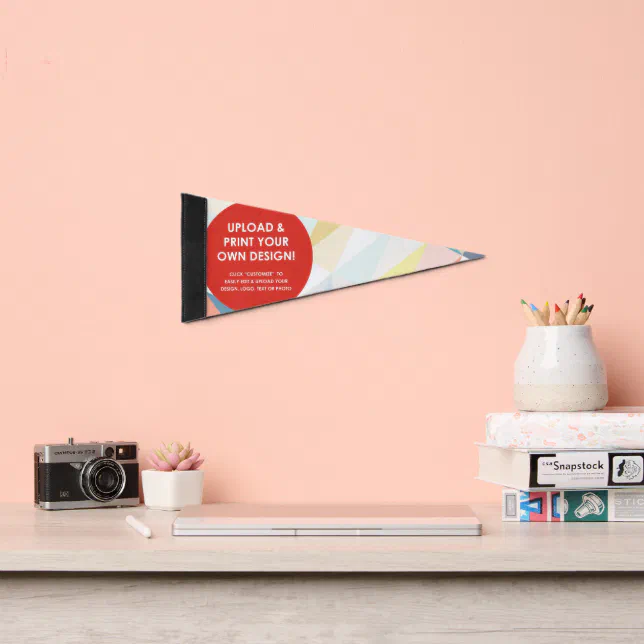 Create Your Own Custom (various sizes) Pennant Flag | Zazzle