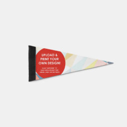 Create Your Own Custom (various sizes) Pennant Flag | Zazzle