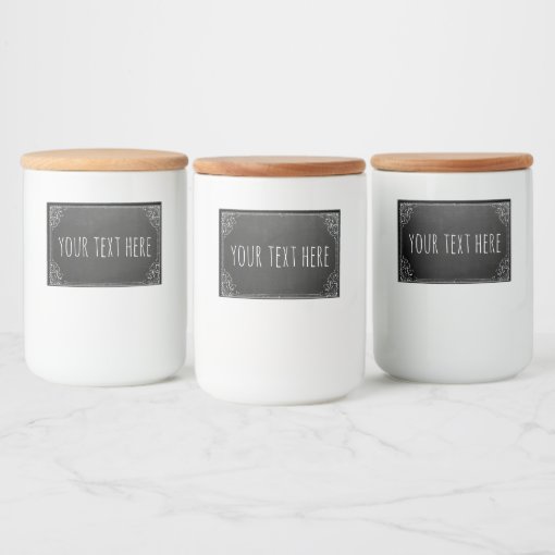 Create your own Custom Vintage Chalkboard Template Food Label | Zazzle