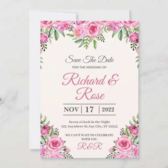 Create Your Own Custom Wedding Invitation Cards | Zazzle