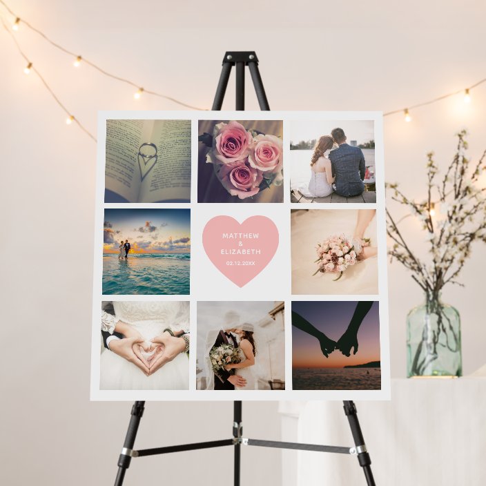 Create Your Own Custom Wedding Photo Welcome Sign | Zazzle.com