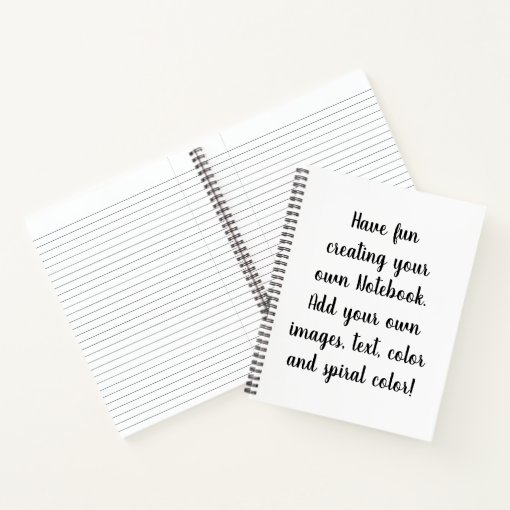 Create Your Own Customizable Personal Notebook | Zazzle