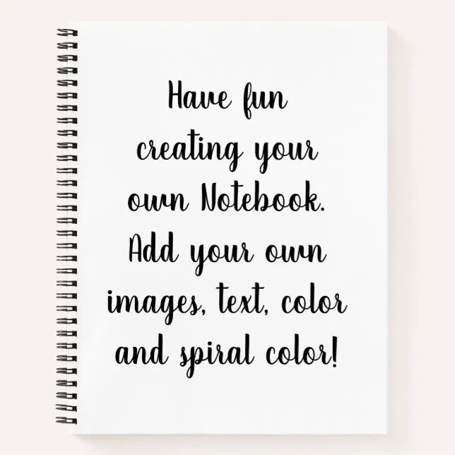 Create Your Own Customizable Personal Notebook | Zazzle