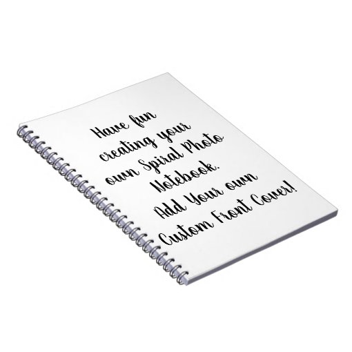 Create Your Own Customizable Personal Spiral Photo Notebook | Zazzle