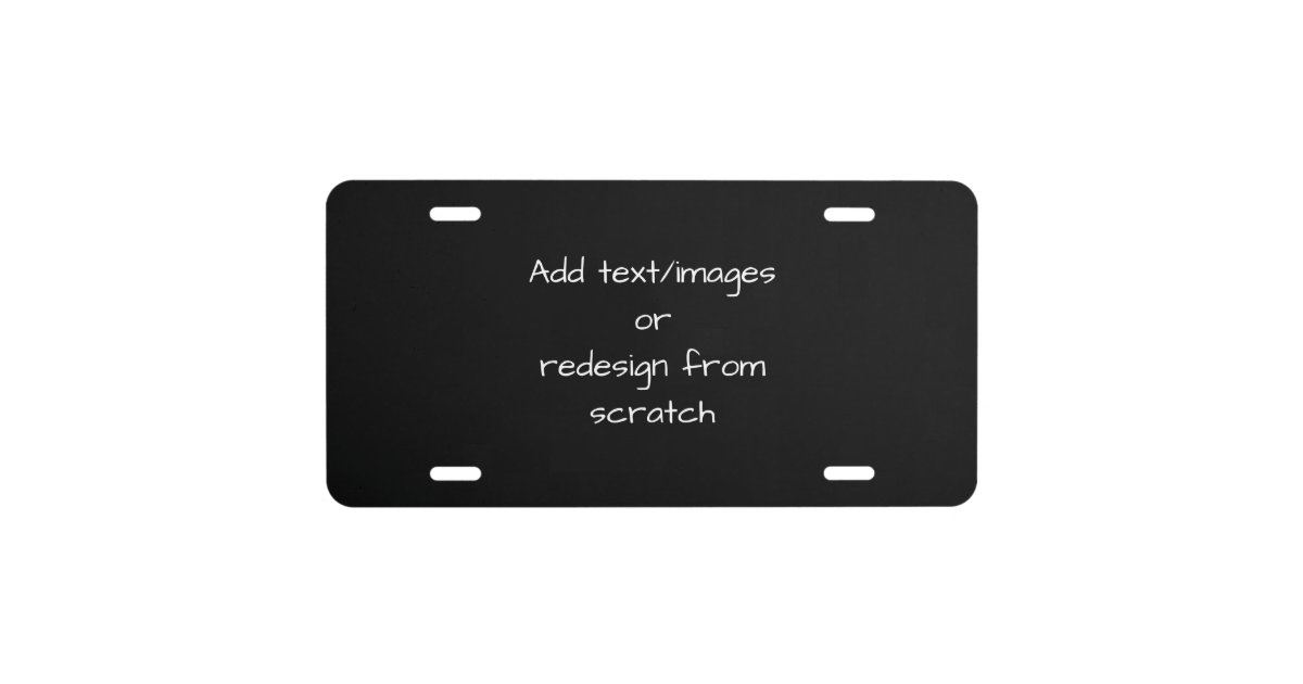 Create Your Own Customized License Plate | Zazzle