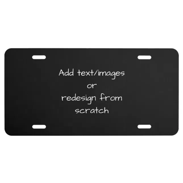 Create Your Own Customized License Plate | Zazzle