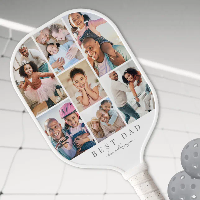 Create Your Own Dad Photo Pickleball Paddle | Zazzle