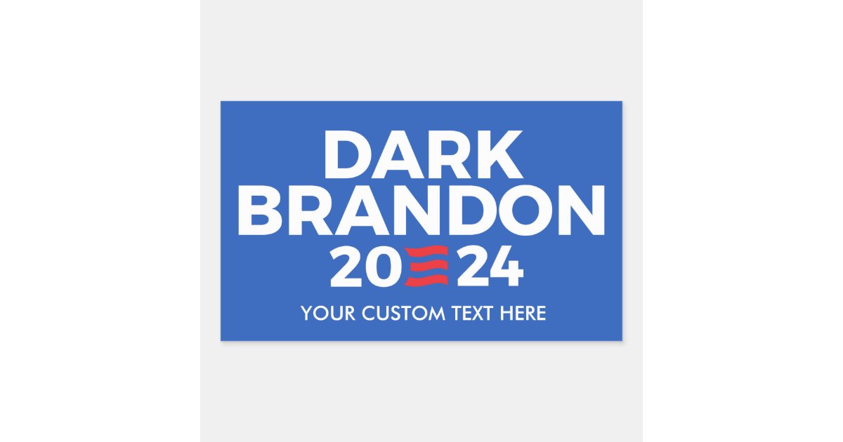 Create Your Own Dark Brandon 2024 Rectangular Sticker | Zazzle