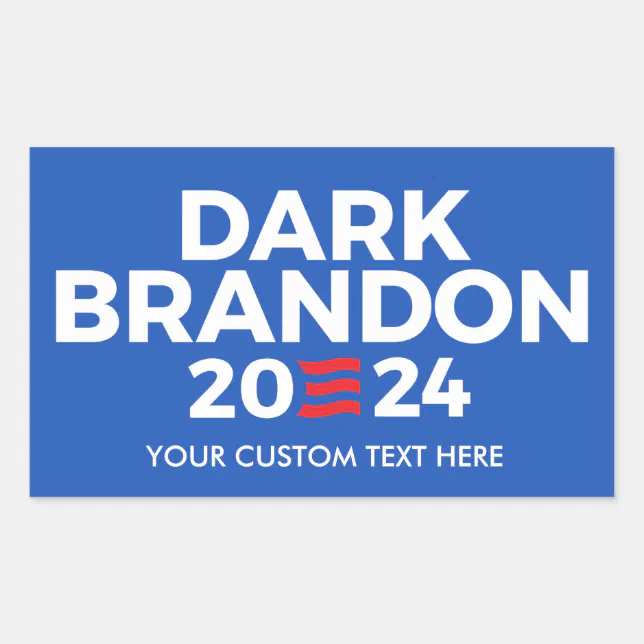 Create Your Own Dark Brandon 2024 Rectangular Sticker | Zazzle