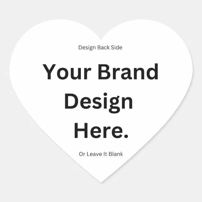 Create Your Own Design and Print Heart Sticker | Zazzle