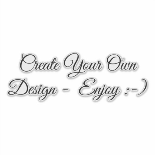 Create Your Own Design Custom-Cut Vinyl Sticker | Zazzle