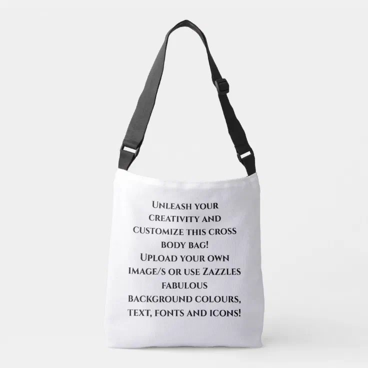 Create Your Own Design Custom Personalized Crossbody Bag | Zazzle