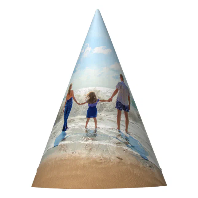 Create Your Own Design Custom Photo Party Hats | Zazzle