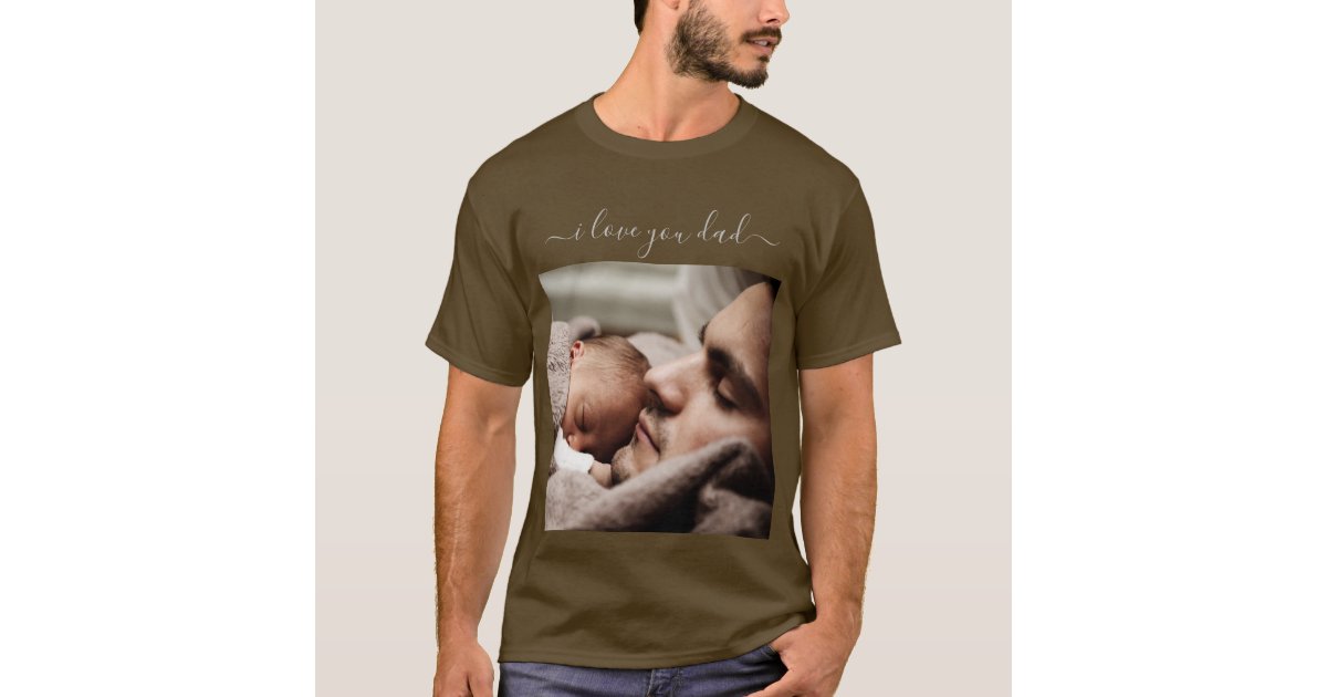 Create Your Own Design Dad Photo T-Shirt Gift | Zazzle