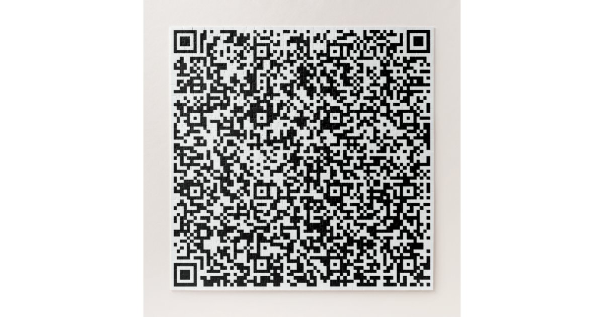 Create Your Own Design QR Code Puzzles Funny Gifts | Zazzle
