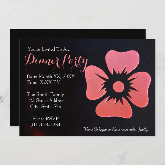 Create Your Own Dinner Party Invitation | Zazzle